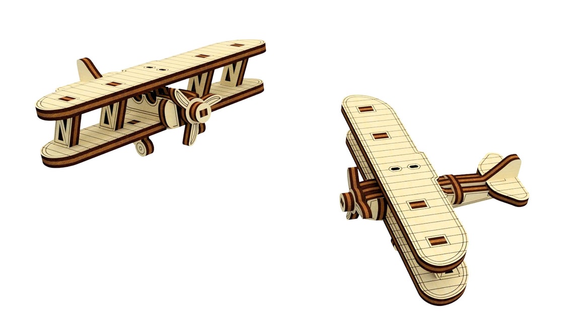 Glowforge Svg Laser File Airplane Dxf Files for Laser Cut | Etsy
