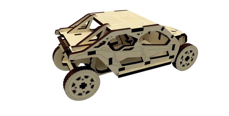 Buggy Laser Cut File SVG 3d Plywood Model - Etsy