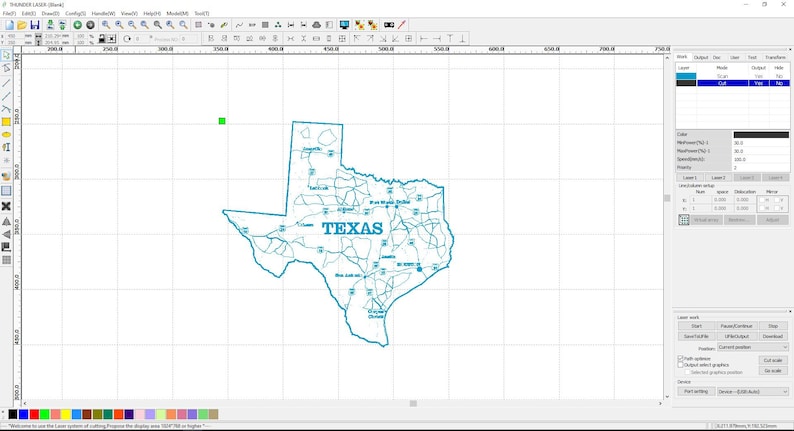 Texas Laser Cut Map - SVG File for Laser Machines, Glowforge Pattern - Etsy