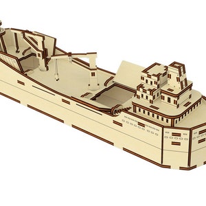 Ship - Laser Cutting File, Plan for CNC, Glowforge Pattern - Etsy