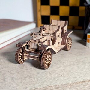Retro Car - Laser Cut Project, SVG File for Laser Cutting Machines ...