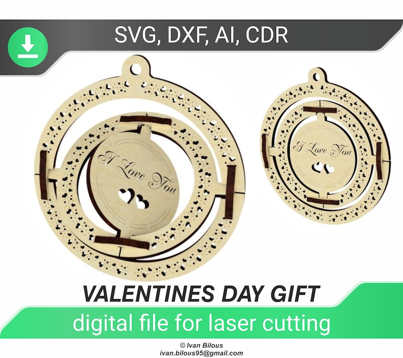 Laser Cut Valentines Day Gift Dxf Laser Files Love Gift Model - Etsy