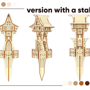 Garden Magic Tower - Laser Cut File, 3d Plywood Project for Cutting ...