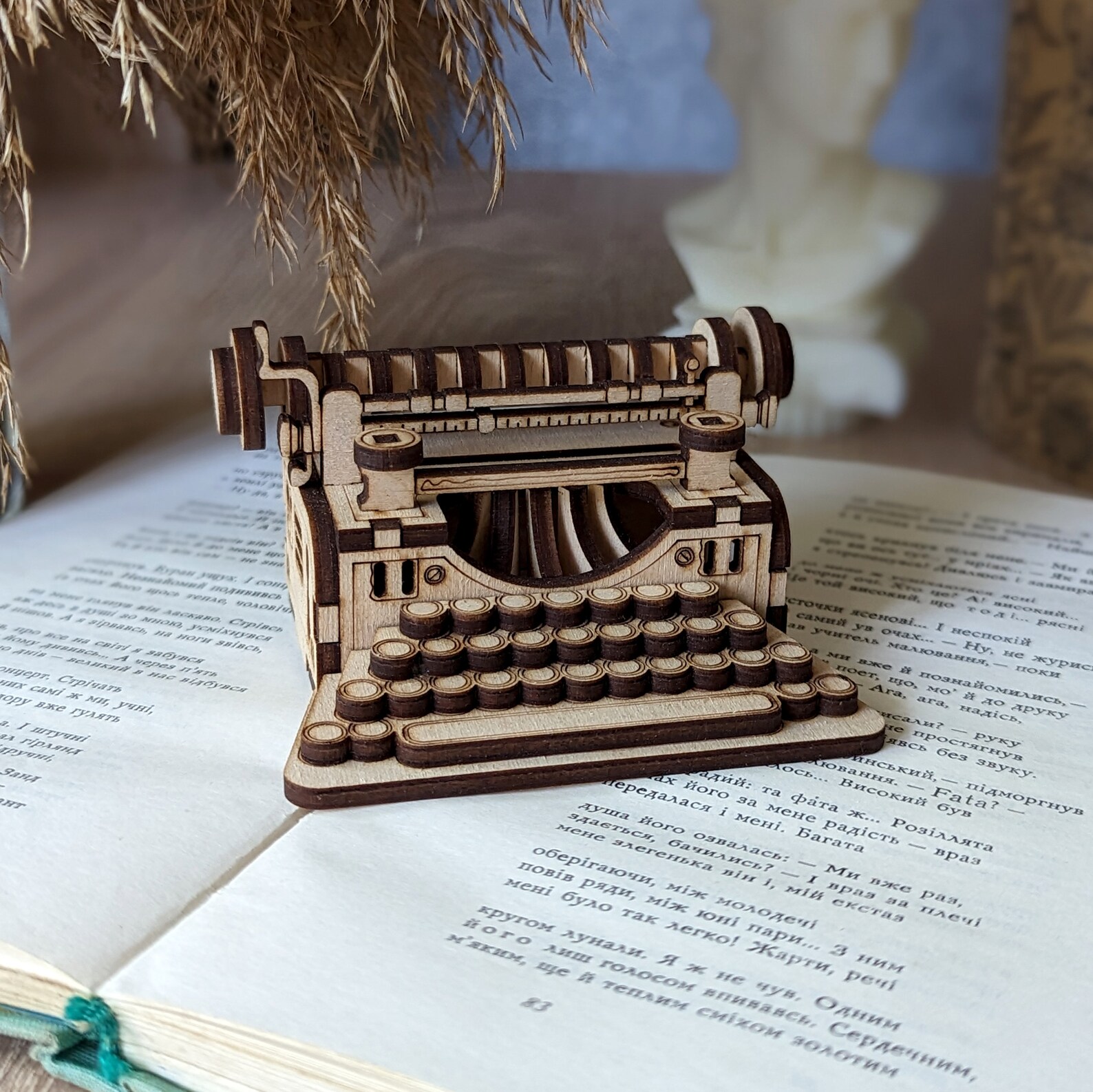 Typewriter SVG Laser Cut File, 3d Puzzle Miniature Ready Made Project ...