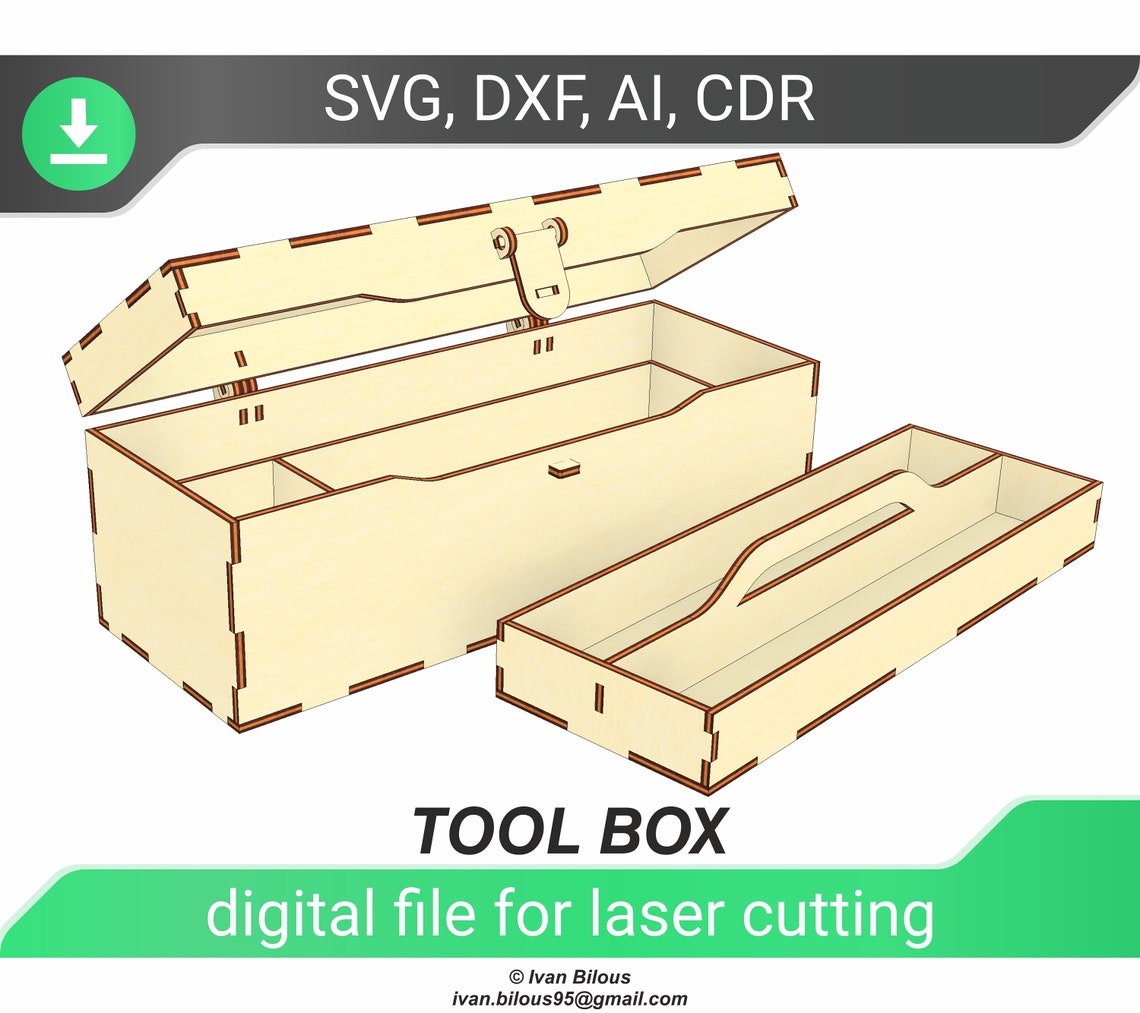 Toolbox Laser Cut Files Glowforge Pattern - Etsy
