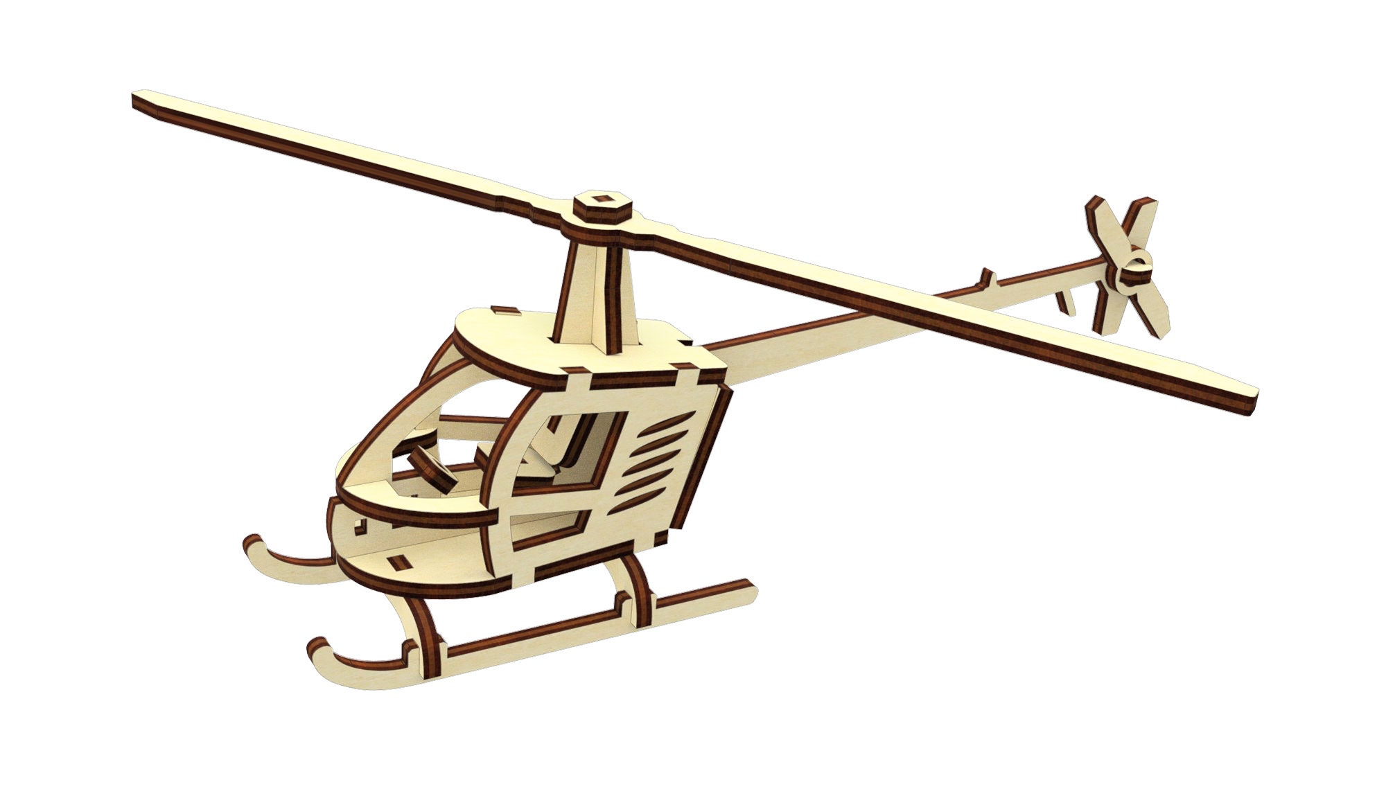Helicopter svg glowforge files for laser cut helicopter dxf | Etsy