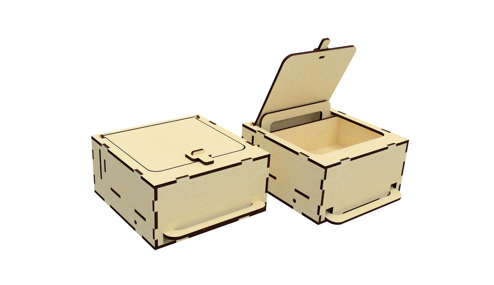 Box Dxf Cut Files for Cnc Plywood Laser Cut Mechanical Box - Etsy