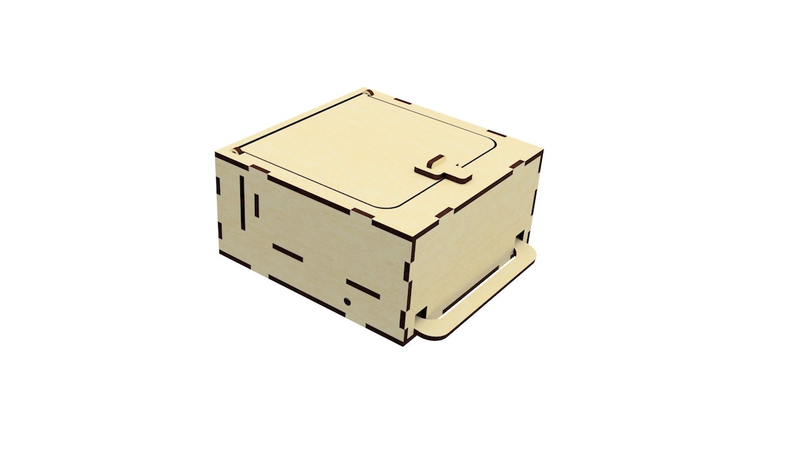 Box dxf cut files for cnc plywood laser cut mechanical box | Etsy