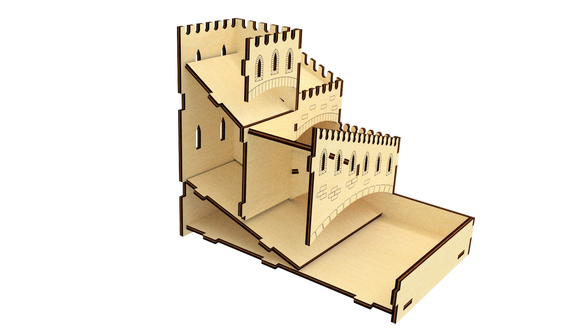 Laser Cut Model Dice Tower Dxf Files for Laser Engraved Cnc | Etsy UK