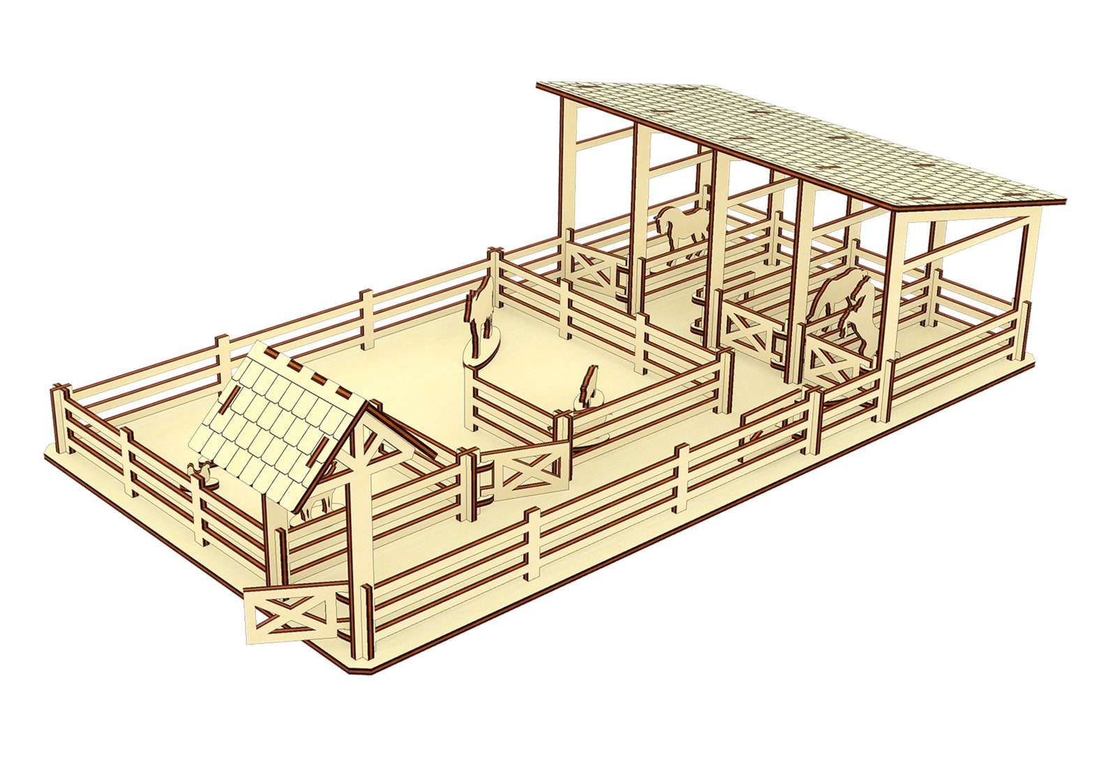 Farm Yard - Laser Cutting File, Glowforge Pattern - Etsy