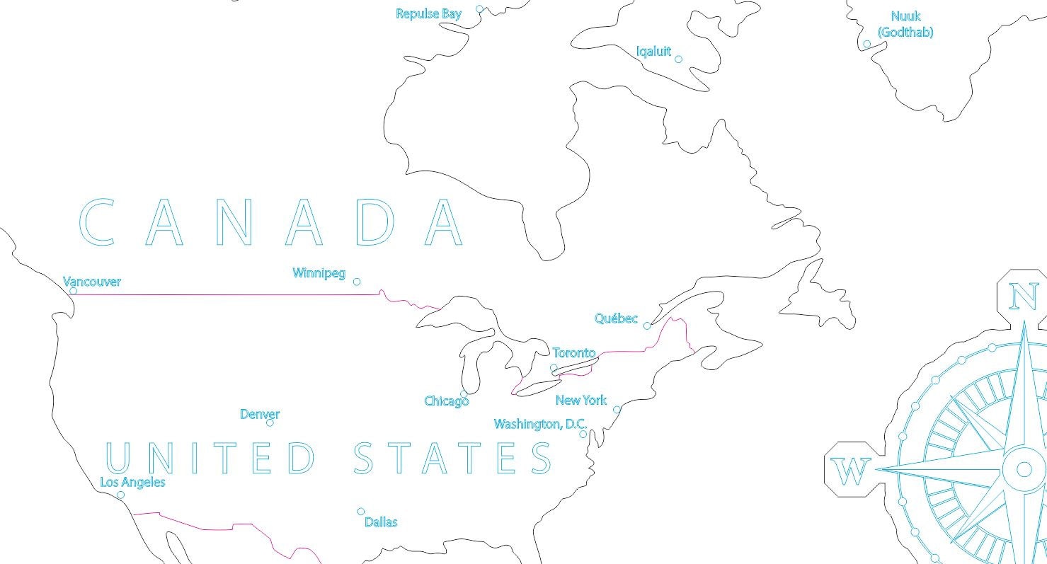 World Map Laser Cut File Laser Engraving Pattern - Etsy Hong Kong