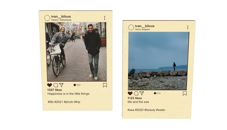 Instagram Photo Frame Svg Glowforge Template Insta Frame Dxf | Etsy