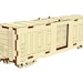 Boxcar File for Laser Cutting Railway Carriage Svg Glowforge Laser ...
