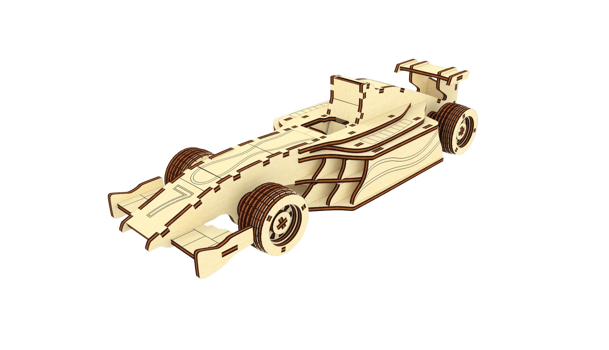 Sport Racing Car - Laser Cut File, SVG 3d Plywood Model Template - Etsy