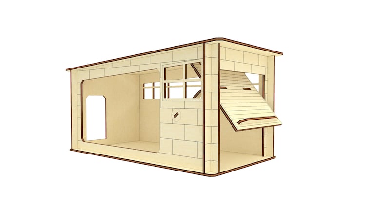 Garage Laser Cutting File Digital Pattern - Etsy