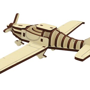 Airplane Model - Laser Cut File, Digital Vector Plan for Cutting ...