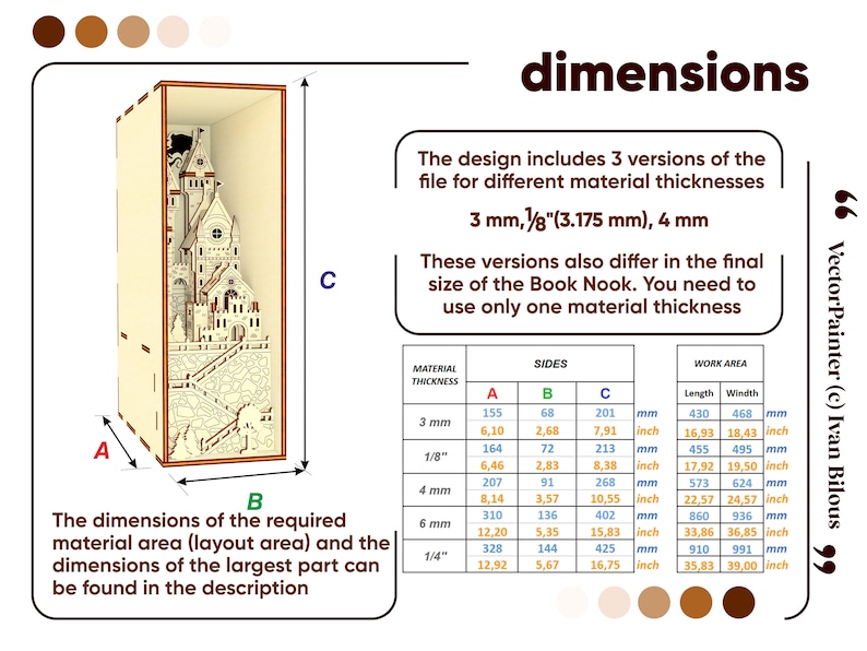 Book Nook Castle SVG Laser Cut File Medieval Book Nook - Etsy Australia
