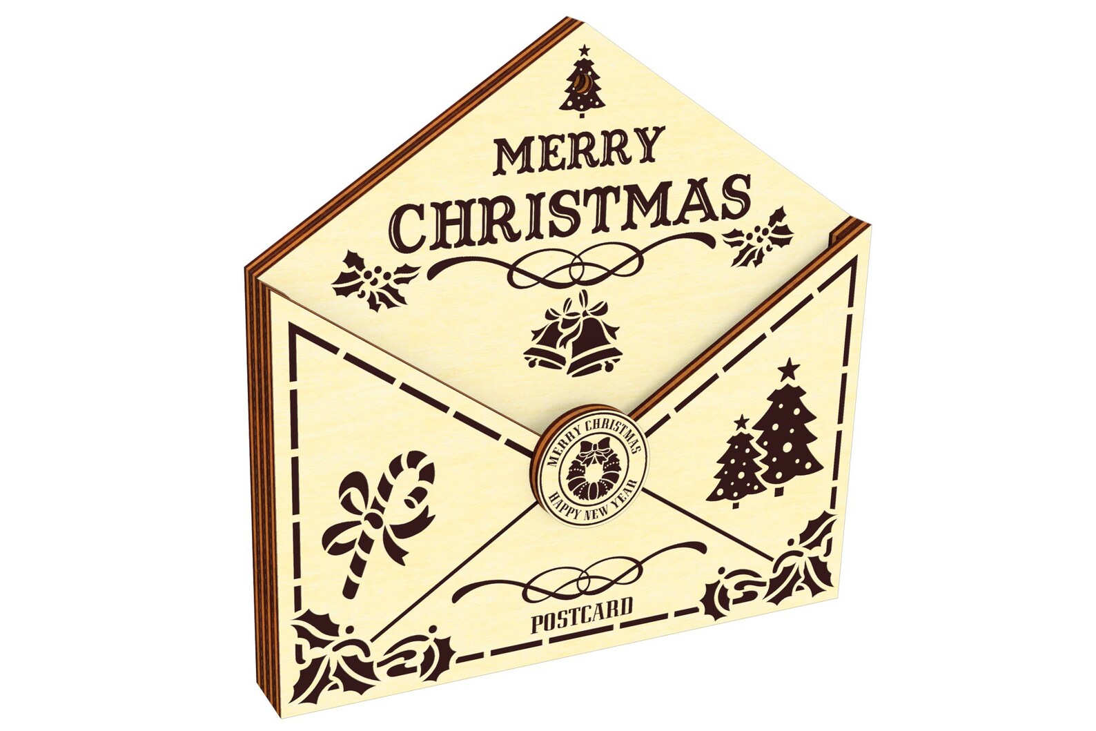 Santa Letter Ornament SVG Laser Cut File Plan for Laser - Etsy