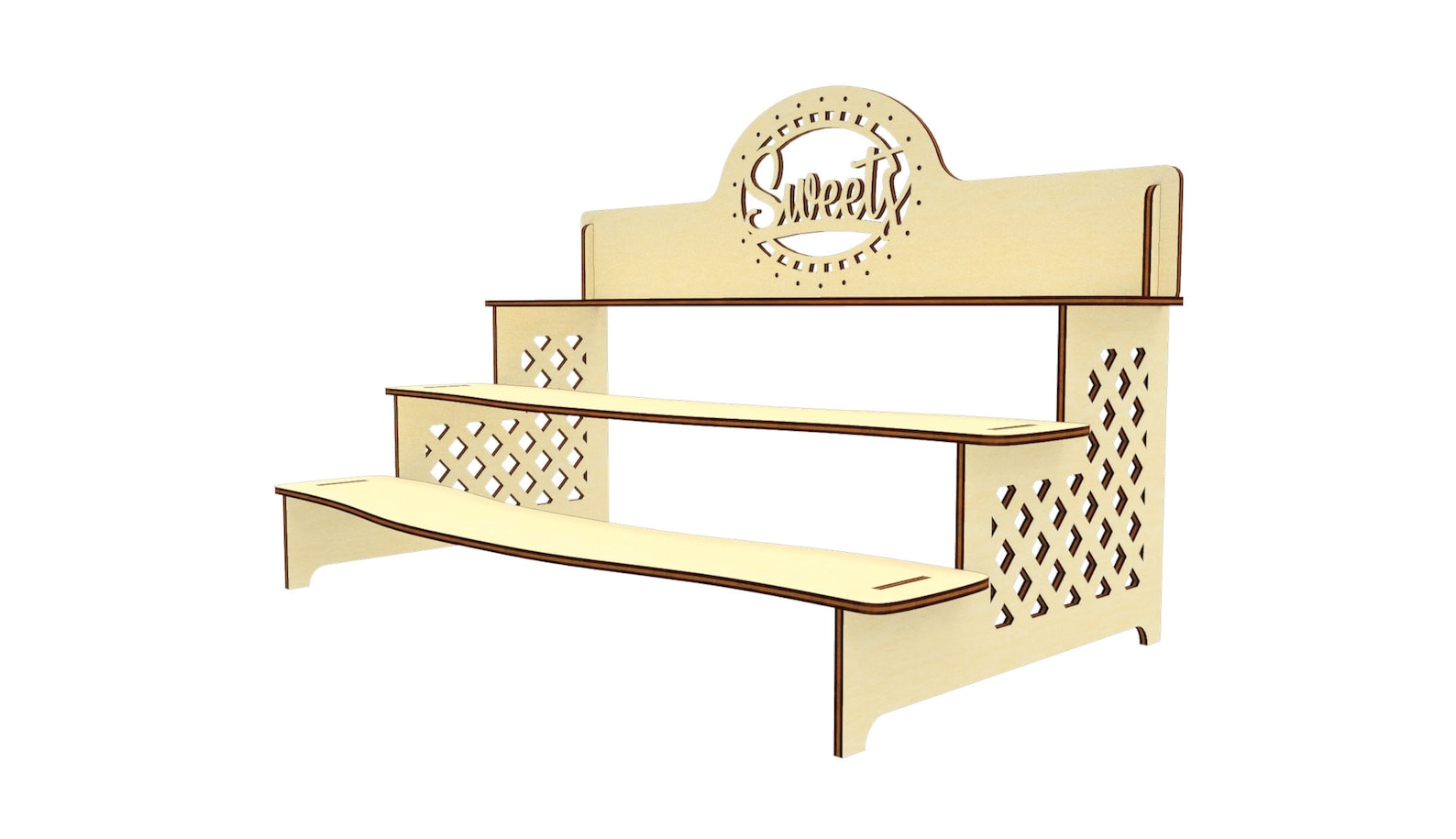 Cupcake Stand Laser Cut File, SVG Tiered Dessert Display, CNC Template ...