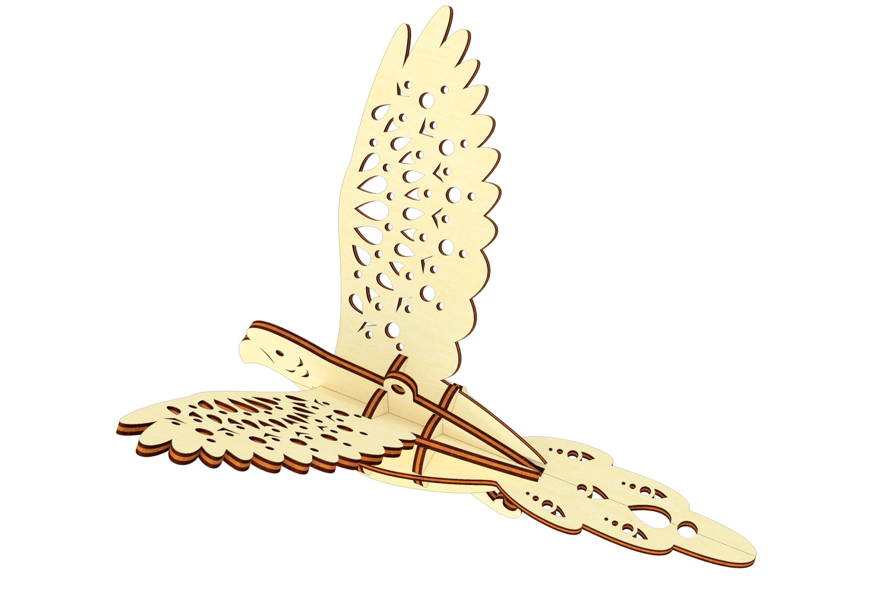 Parrot SVG Laser Cut File Glowforge Pattern Bird Ornament - Etsy