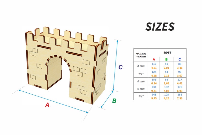 Wall Arc of the Castle Laser Cut Files Glowforge Pattern - Etsy