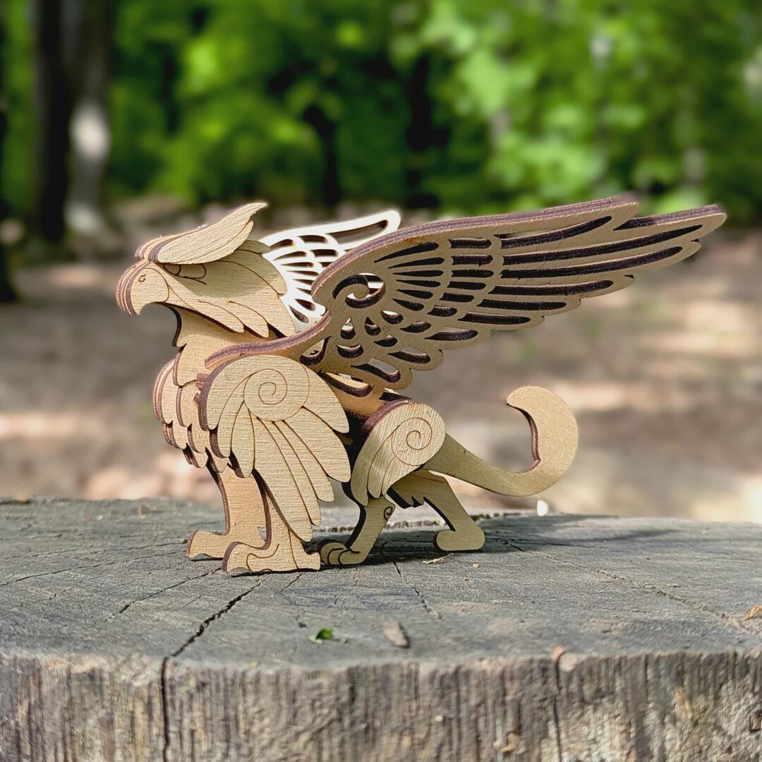 Gryphon - Laser Cutting File, Magic Fantasy Creature Plywood DIY ...