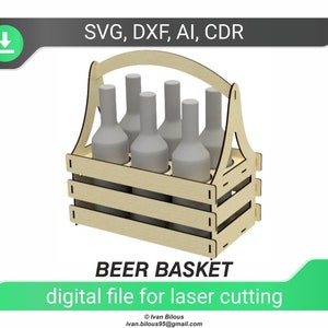 Laser Cut File Beer Basket Dxf Files for Laser Files Cnc Plan Basket ...