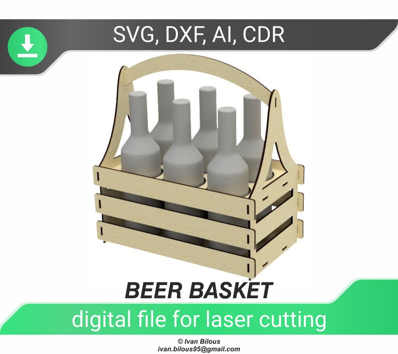 Laser Cut File Beer Basket Dxf Files for Laser Files Cnc Plan | Etsy