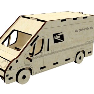 Mail Truck SVG Laser Cut Files Glowforge Car 3d Laser Design, Instant ...