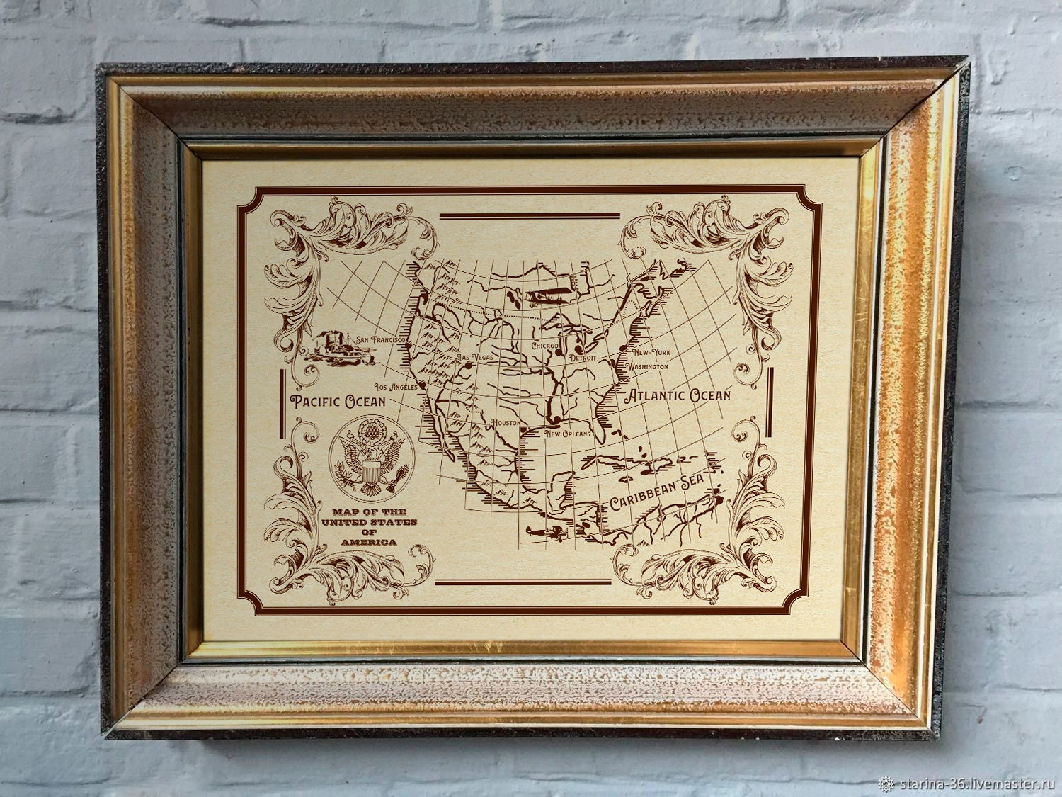 USA Map - Engraved Laser File, Vector Plan for Laser Machines - Etsy UK