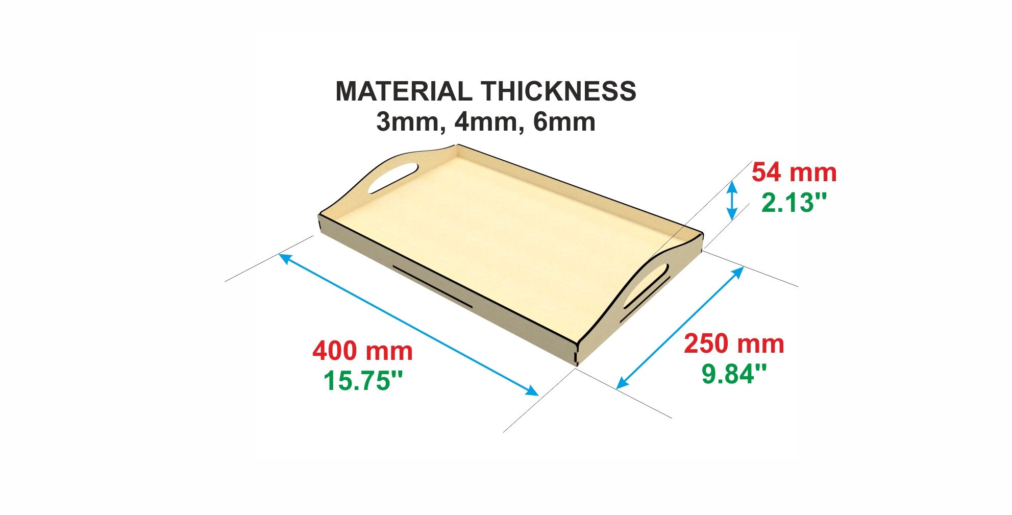 Laser File Tray Laser Cut Dxf Files for Laser Tray Cnc Plan - Etsy Canada