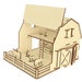 Toy Farm Barn Dollhouse Laser Cut File, SVG Farmhouse Stable With ...