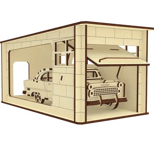 Garage - Laser Cutting File, Digital Pattern - Etsy