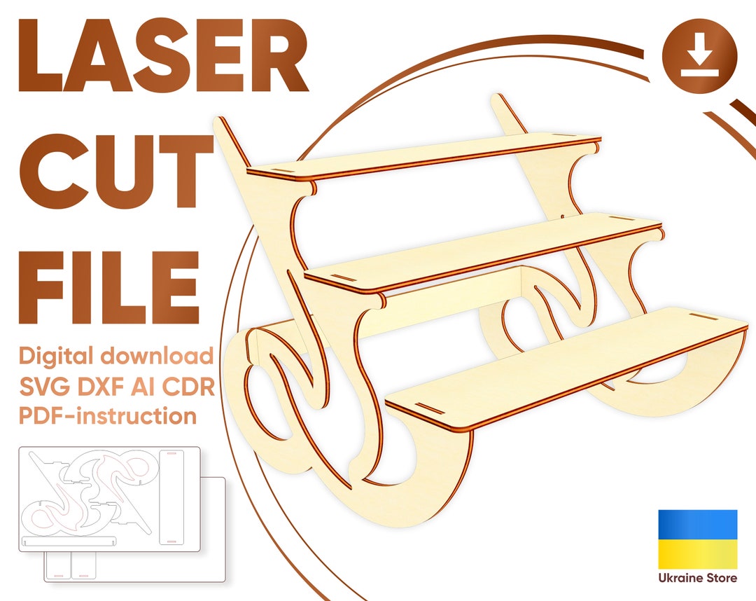 Stand - SVG Laser File for Cutting Machines, Digital Vector Plan - Etsy