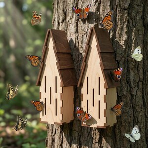 Butterfly House Laser Cut File, SVG Wooden Garden Shelter Template ...