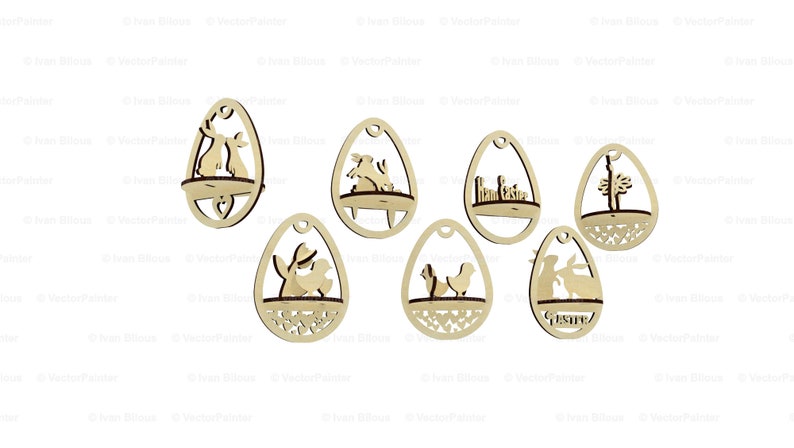 Laser cut easter dxf easter egg template laser files glowforge | Etsy Laser cut easter dxf easter egg template laser files glowforge | Etsy