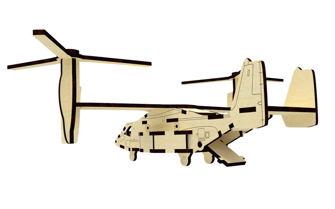 Plywood laser cut airplane dxf files for laser template svg | Etsy