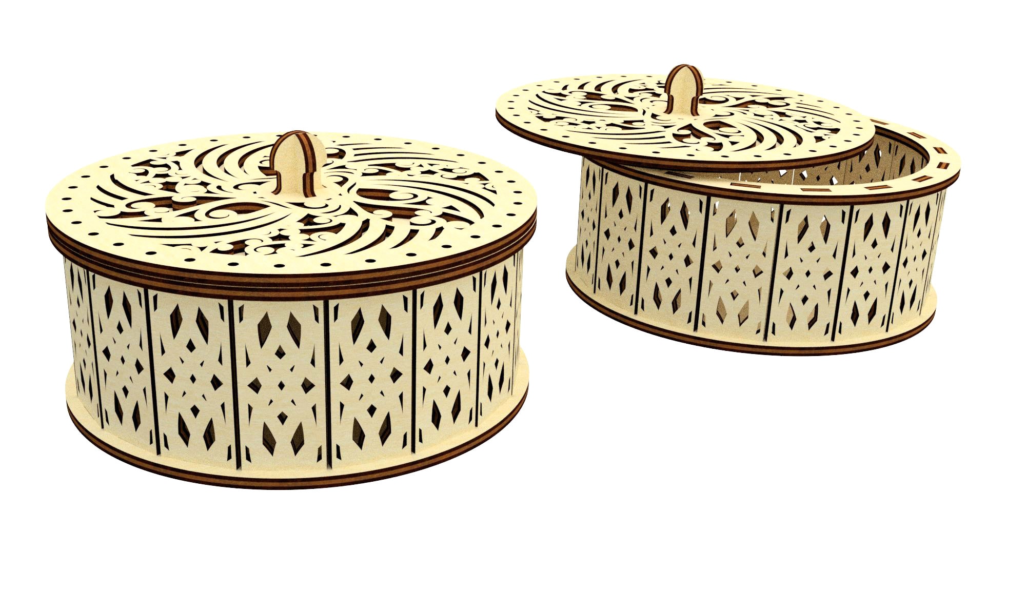 Laser Box Dxf Files for Laser Cut Files for Glowforge Svg - Etsy