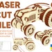 Tractor - SVG Laser Cut File, 3d Puzzle Plan for Laser Cutting Machines ...