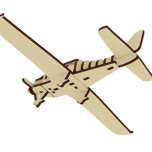 Airplane Model - Laser Cut File, Digital Vector Plan for Cutting ...