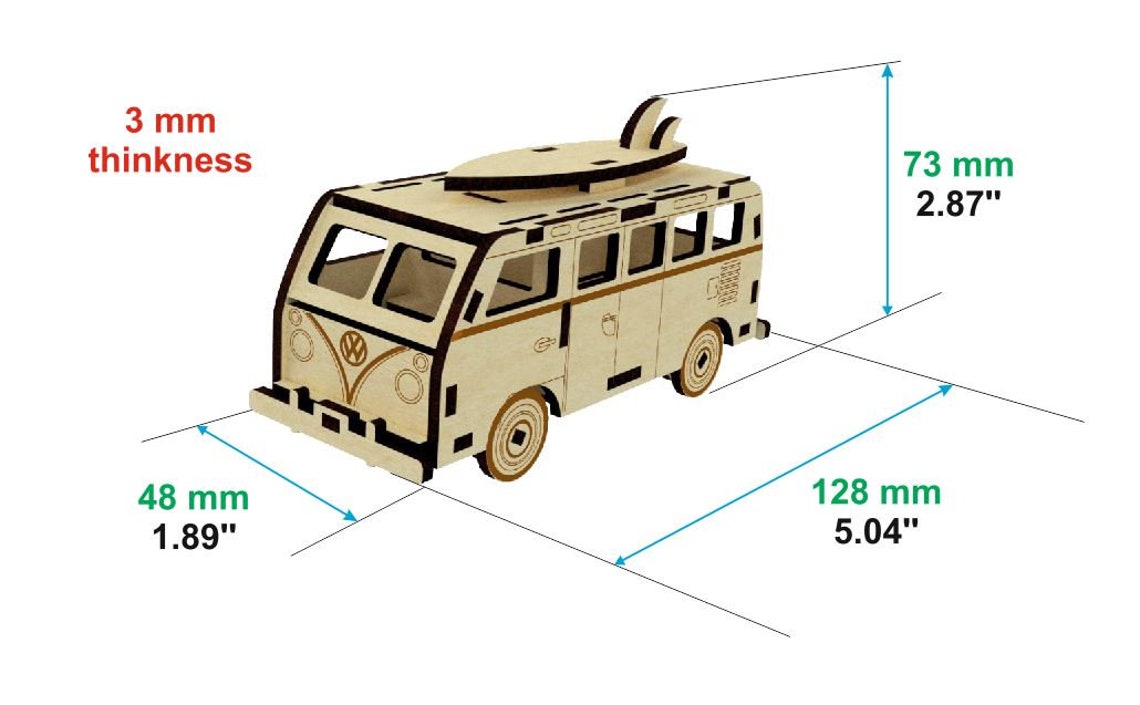 Laser cut model dxf files for laser template car model for | Etsy