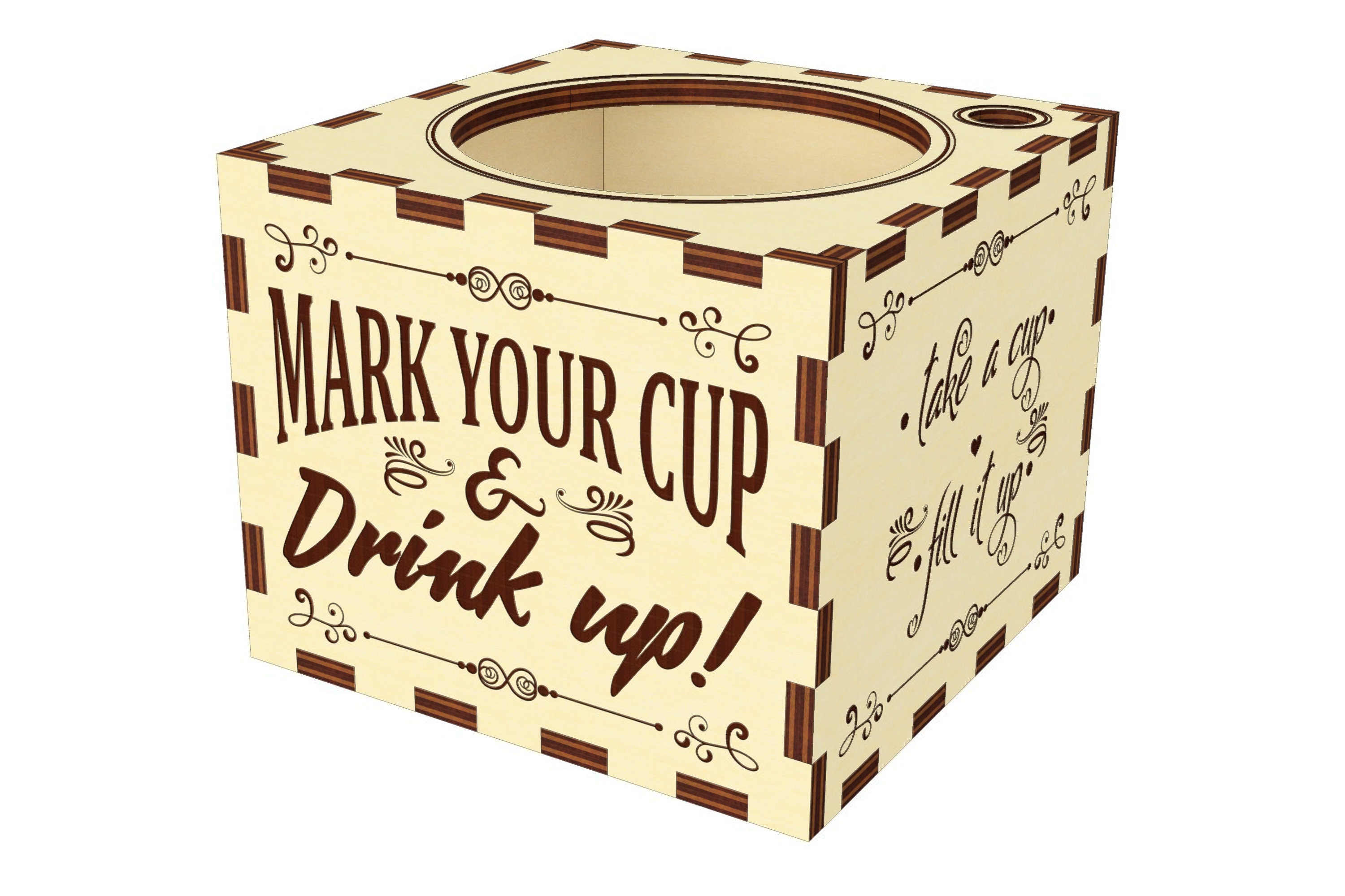 Solo Cup Holder SVG Laser Cut File Glowforge Pattern Cup | Etsy Canada