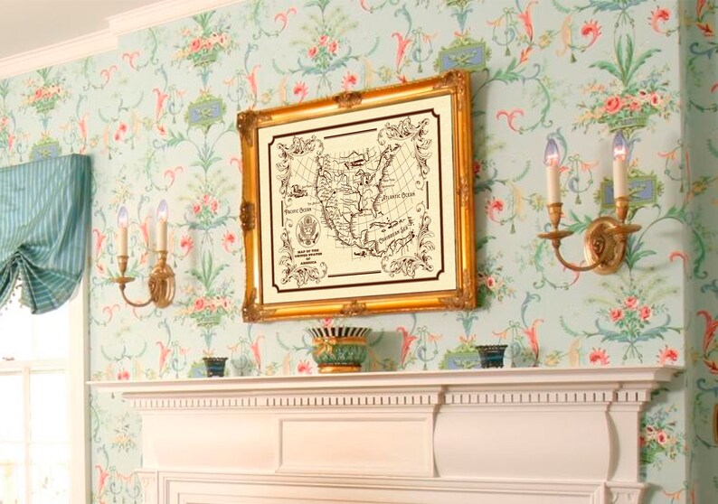 USA Map Engraved Laser File Vector Plan for Laser Machines - Etsy