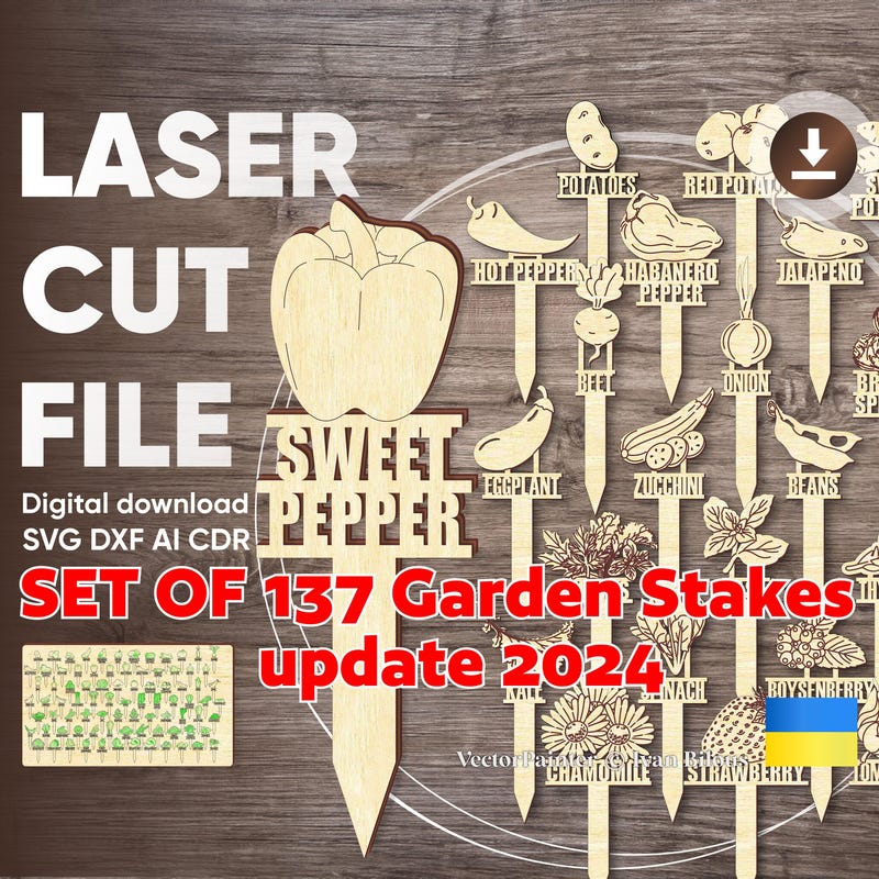 Custom Garden Marker Set - Etsy