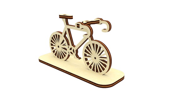 Laser Cut Vector File cdr Cyclist model svg for laser cut or cnc router ...