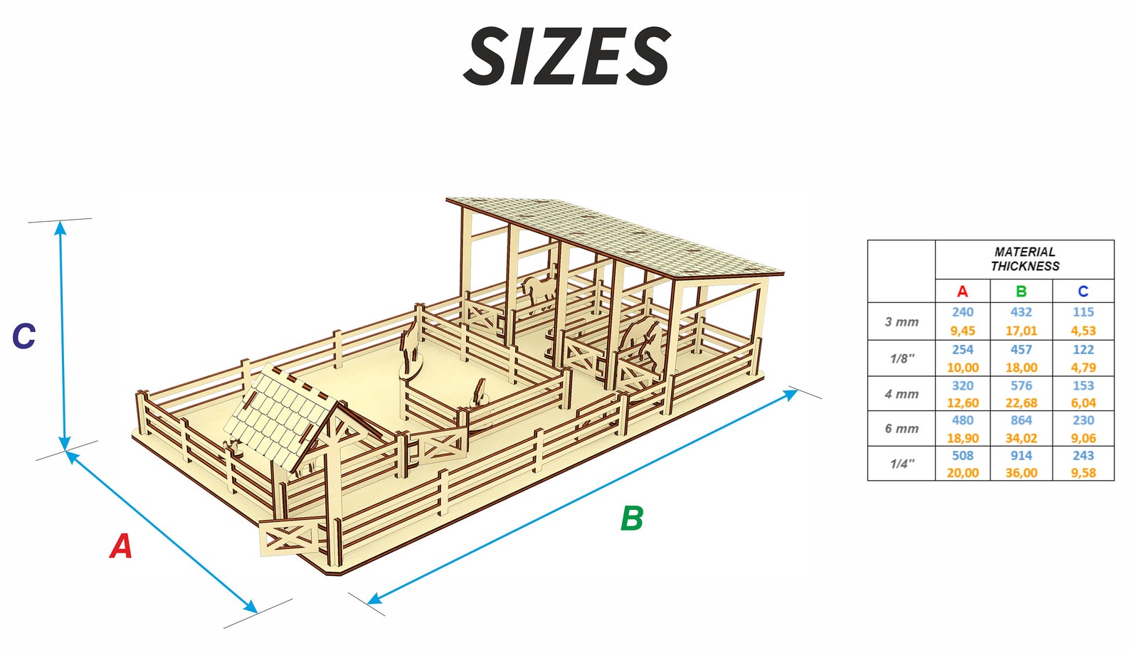 Farm Yard - Laser Cutting File, Glowforge Pattern - Etsy