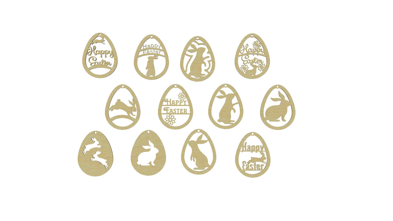 Laser Easter Egg Dxf Files for Laser Cut Files Dxf Plan - Etsy