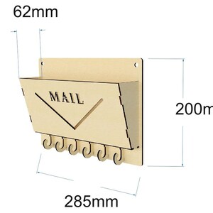 Laser Cut Mailbox Dxf Files for Laser Mailbox Cnc Plans Mail Organizer ...