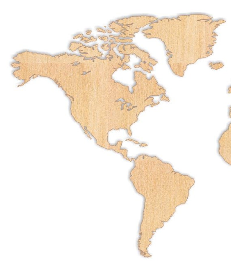 World Map SVG Vector Laser Cut File World Shape Outline - Etsy UK