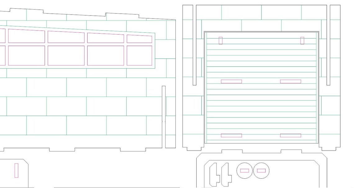 Garage laser cutting file digital pattern | Etsy